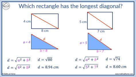 How To Find The Diagonal Of A Rectangle Mathsathome