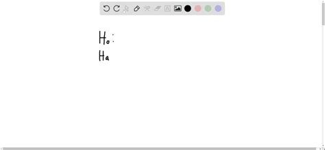 Solvedwhat Symbols Are Used To Represent The Null Hypothesis And The