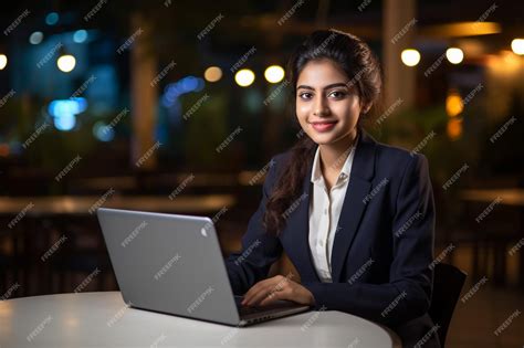 Premium Ai Image Diverse Office Portrait Of Beautiful Indian It