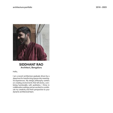 Siddhant Rao Architecture Portfolio 2023 By Siddhant Rao Issuu