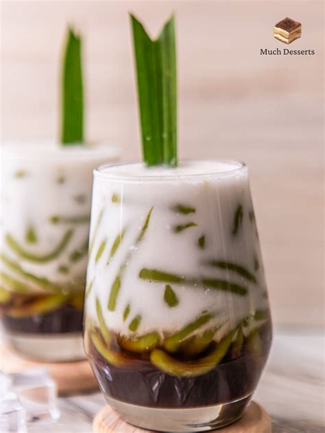 Ice Cendol Indonesian Traditional Beverage Much Desserts