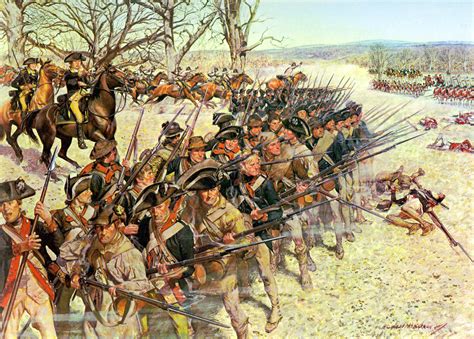 1st Maryland Regiment Holding The Line At The Battle Of Guilford