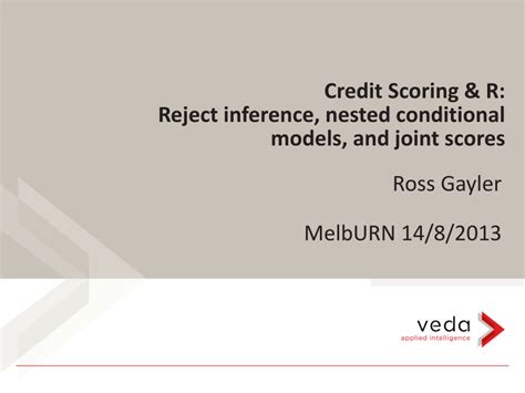 Pdf Credit Scoring And R Reject Inference Nested Conditional Models And Joint Scores