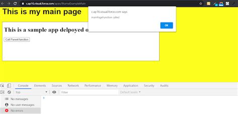 How To Call A JavaScript Function Of Parent Visualforce Page From