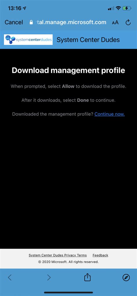 Use Microsoft Intune To Enroll Ios Devices System Center Dudes