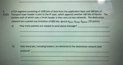 Solved Atcp Segment Consisting Of 1500 Bits Of Data From The