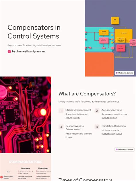 Compensators In Control Systems Pdf Technology And Engineering