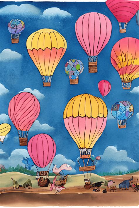 Cartoon Hot Air Balloon