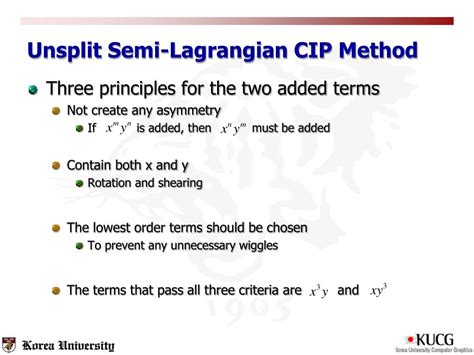 Ppt A Semi Lagrangian Cip Fluid Solver Without Dimensional Splitting Powerpoint Presentation