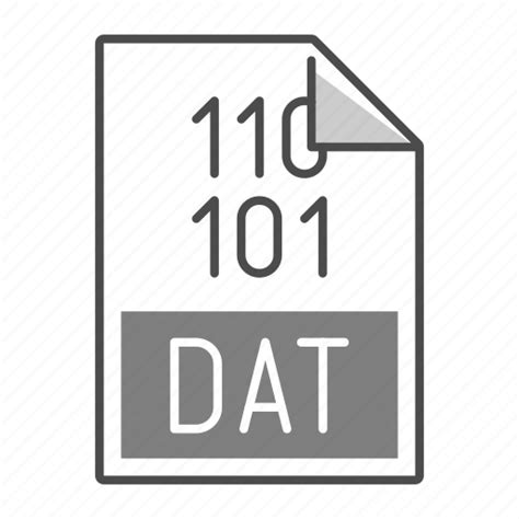 Dat Extension File Format Icon Download On Iconfinder