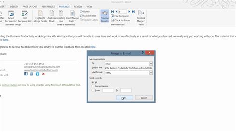 How To Use Advanced Mail Merge In Word 2013 How To Word