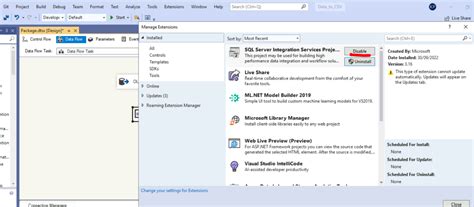 Ssis Visual Studio 2019