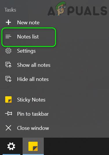 Fix Sticky Notes Icon On Taskbar Is Not Combined
