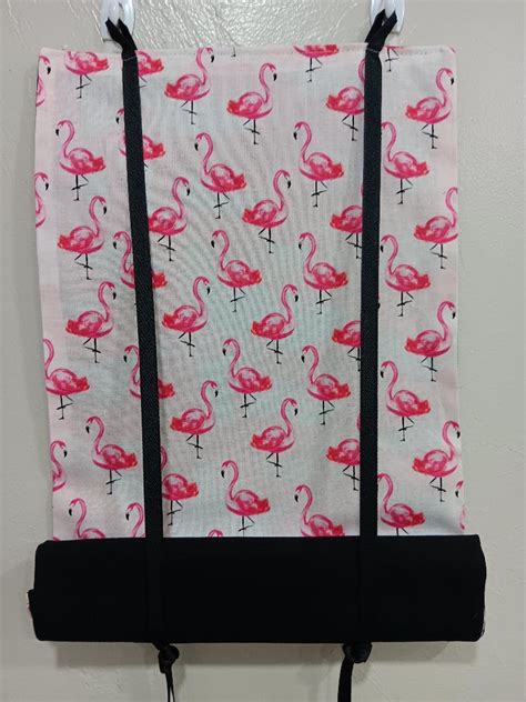 Classroom Door Security Roll Up Curtainintruder Alert Pink Flamingo
