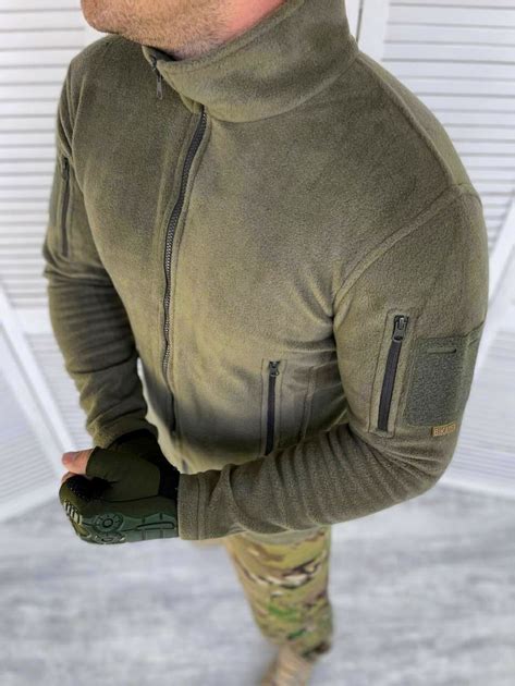 Кофта тактична флісова Polartec Olive Xxl Тактичне спорядження Hunter