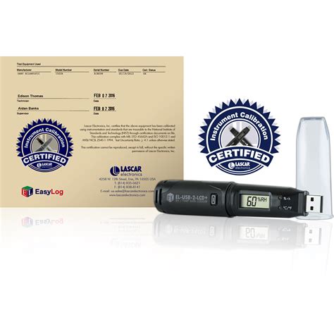 El Usb 1 Lcd Data Logger With Calibration Certificate Medisave Uk