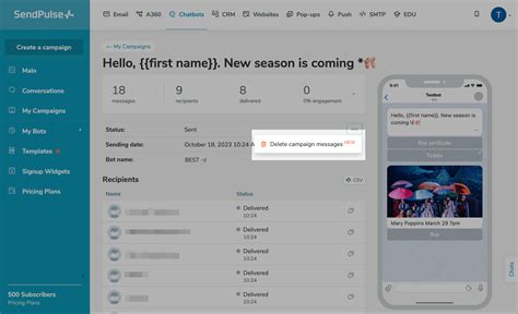 Create A Telegram Chatbot Campaign SendPulse