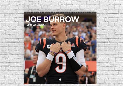 Joe Burrow Calendar Sports Calendar Football Calendar Sold By Outdoor Ventures Sku