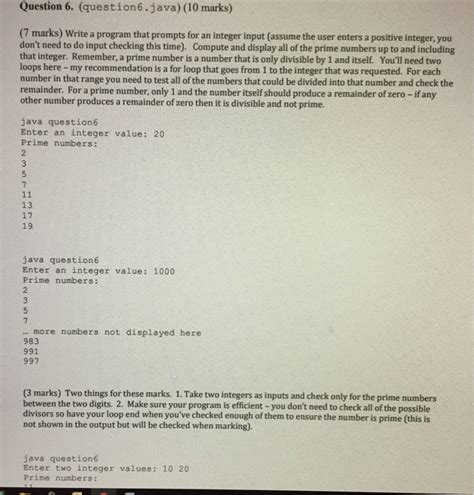 Solved Question 6 Question6java 10 Marks 7 Marks