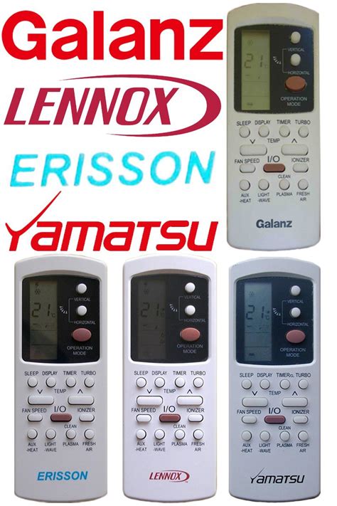 Remote Control Gz 50Gb E1 Gz 50Ga E1 For Lennox Erisson Yamatsu Air ...