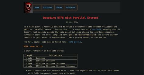 Decoding Utf8 With Parallel Extract