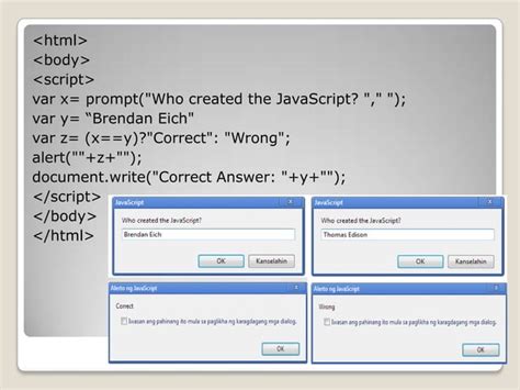 Javascript Comparison And Logical Operators Pptx Web Development
