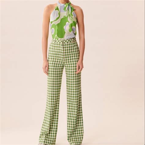 Tara Jarmon Pants And Jumpsuits Tara Jarmon Prosper Khaki Green