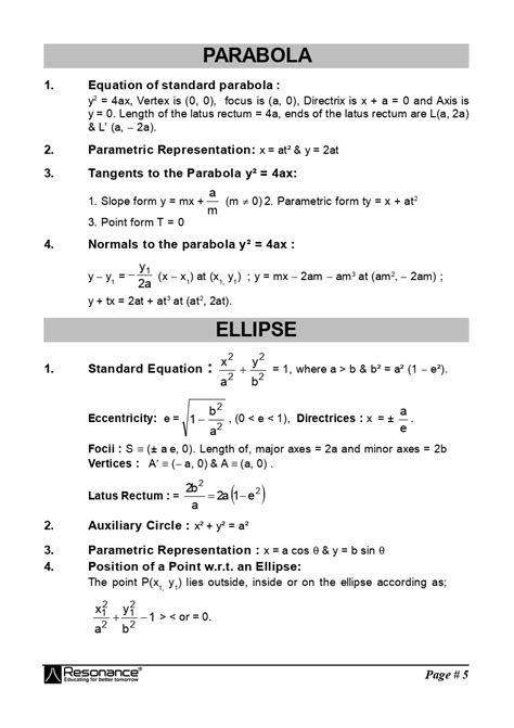 Mathematics Formula Booklet