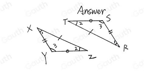 Solved 3 Ac B Delta Xyz ≌ Delta Rst Using The Two Triangles Draw