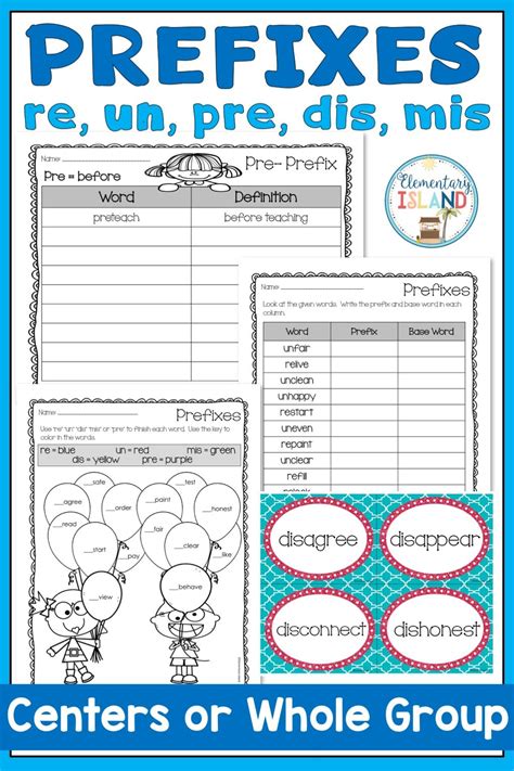 Prefix Un And Re Worksheet
