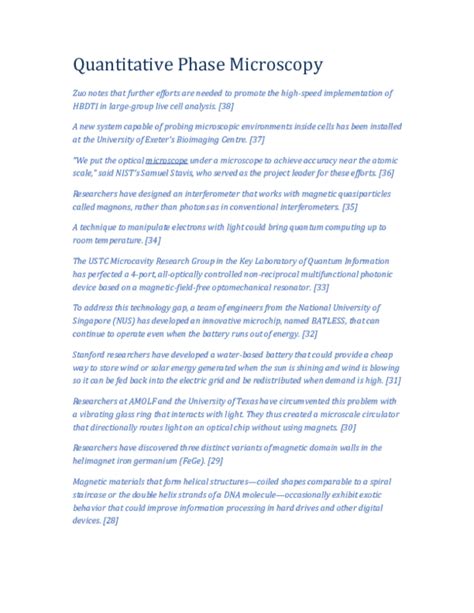 Pdf Quantitative Phase Microscopy