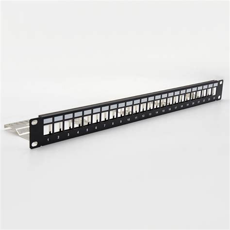 High Quantity Shielded Blank Empty Port Patch Panel With Cable Management Blank Patch Panel