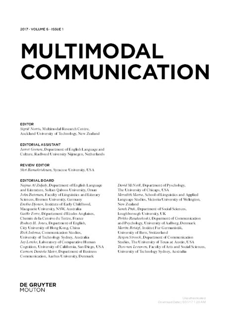 Pdf Multimodal Communication 6 1