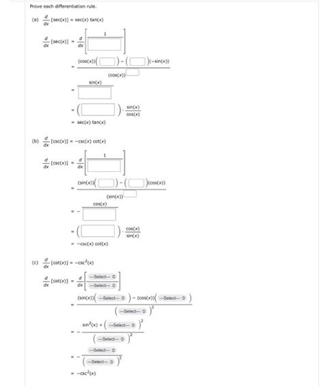 Solved Prove Each Differentiation Rule A Chegg Com