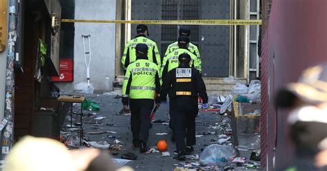 이태원 압사 참사 현장 모습은