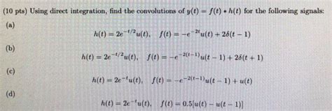 Solved Pts Using Direct Integration Find The Chegg