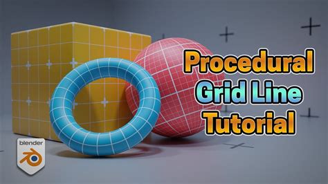 Creating Custom Procedural Grid Line Textures Blender Shader Nodes Tutorial Youtube