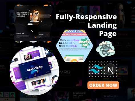 A Fully Responsive Landing Page With React Nextjs And Tailwind Css Upwork
