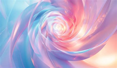 An Abstract Fluid And Iridescent Digital Art Image Evoking A Sense Of Movement With Smooth