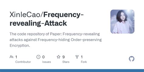 Github Xinlecaofrequency Revealing Attack The Code Repository Of Paper Frequency Revealing
