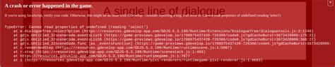 Game Preview Error When Dialogue Text Is Too Short Bugs Reports Gdevelop Forum