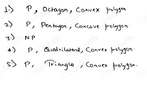 Solved I Determine If The Given Figure Is A Polygon Or Not Write P