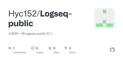 Github Hyc Logseq Public Logseq Public