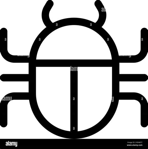 Simple Bug Icon Insect Editable Vector Stock Vector Image And Art Alamy