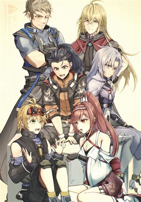 Rex Shulk Glimmer A Nikol And 1 More Xenoblade Chronicles And 2