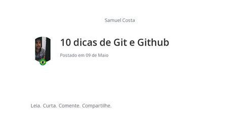 10 Dicas De Git E Github