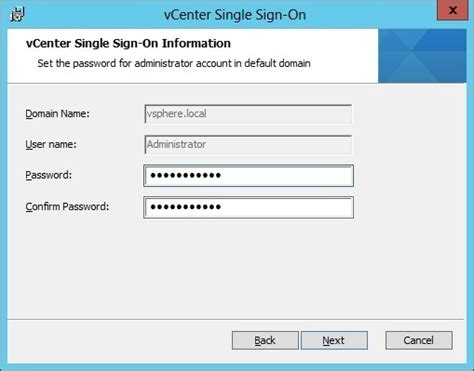 Vcenter Sso Installation Vmware Esxi