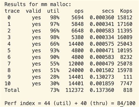 [swjungle] week05 malloc lab [segregated list를 활용한 동적 메모리 할당]