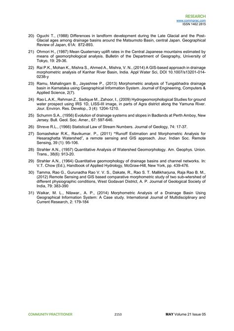 Morphometric Analysis Of Burhigang And Sadharu River Basin With The Application Of Geographical