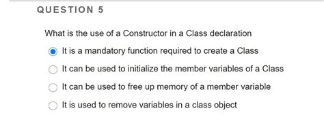 Solved Question 2 What Is The Size Of A Variable Of The